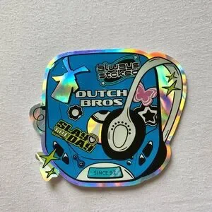 Dutch Bros | Design | Dutch Bros Holographic Sticker | Poshmark